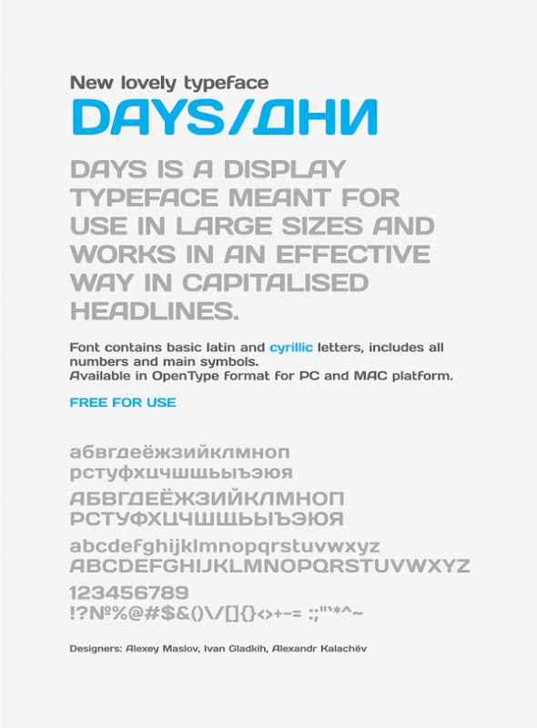Two Free Fonts: Days And Pico (The One Twitter Uses In Its Logotype ...